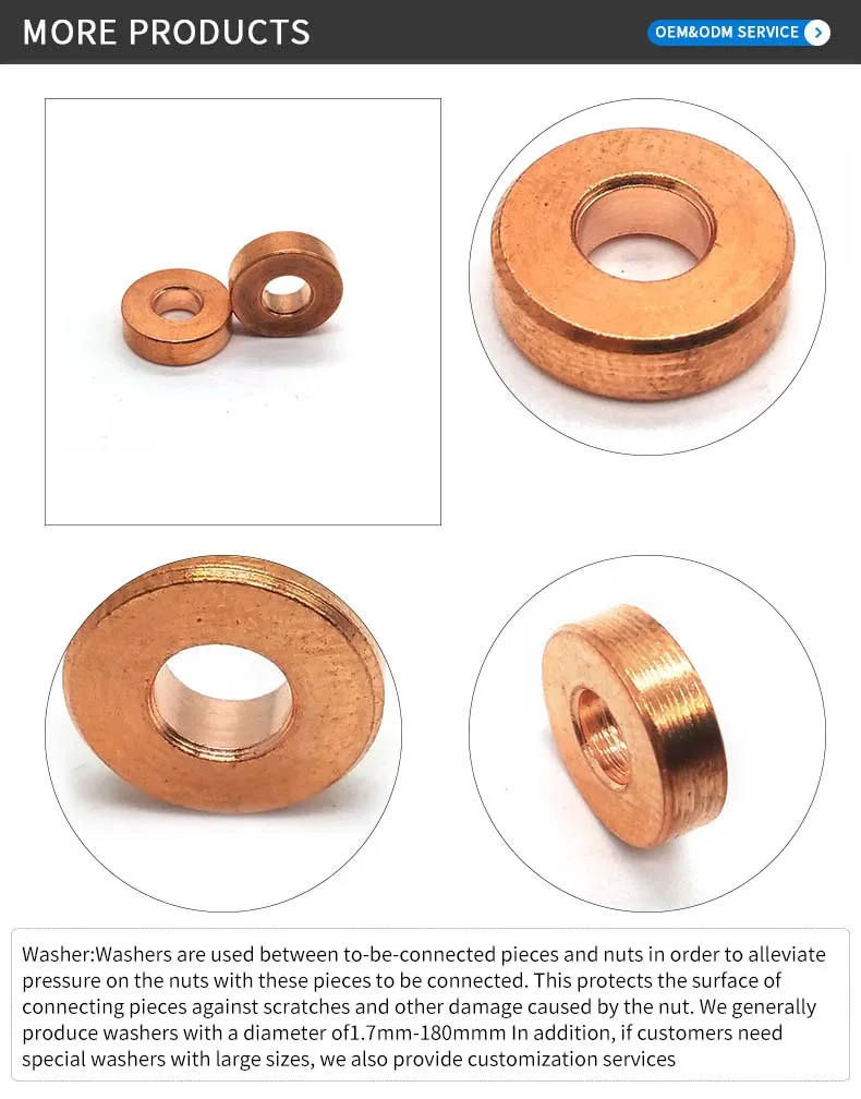 Oem Custom Size Copper Washer Flat Copper Washer - Buy Copper Washer ...