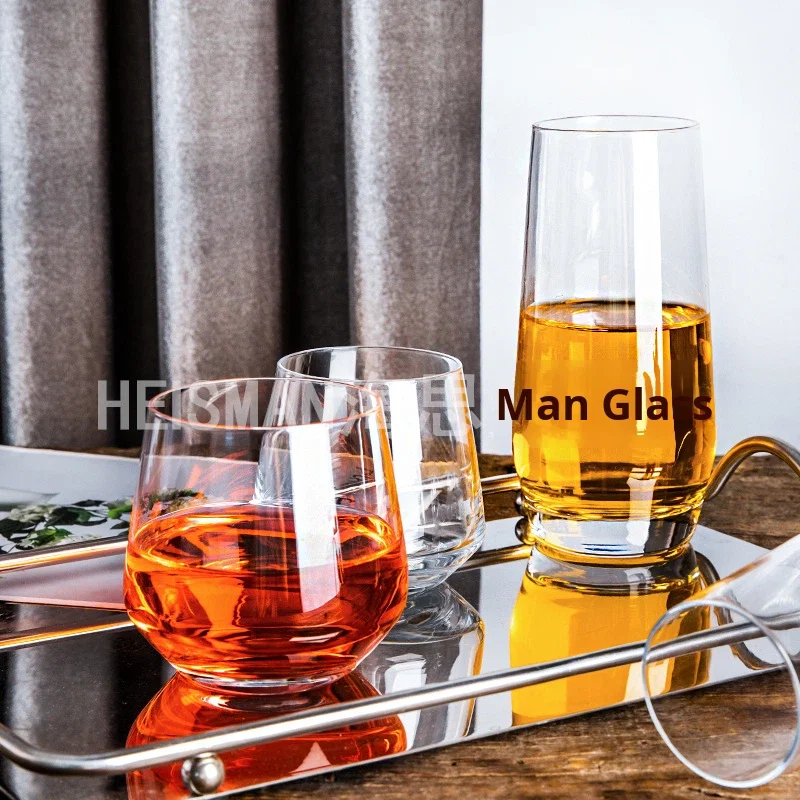Insulated Crystal Glass Cup Heat-Resistant Microwave Safe Egg-Shaped ...