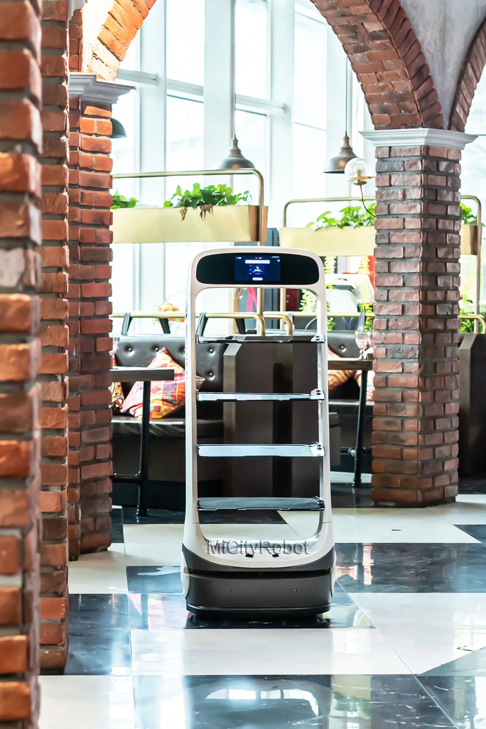 Autonomous Food Delivery Robot Automatic Obstacle Bellabot Delivery ...