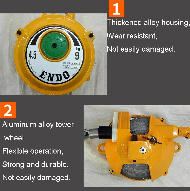 Spring Balancer 15kg - Self-Locking Manual Tension Balancer