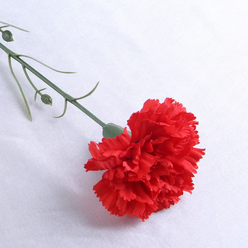 High Quality Artificial Single Stem Carnation For Drawing Room Decor ...