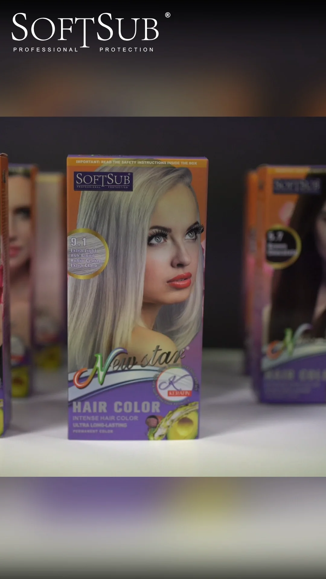 New Private Label Keratin Hair Dye Permanent Hair Color Softsub Newstar ...