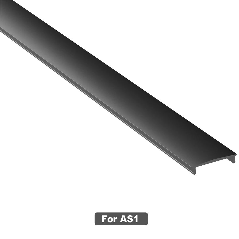 Black LED Diffuser - Linear Lighting Profile Solutions