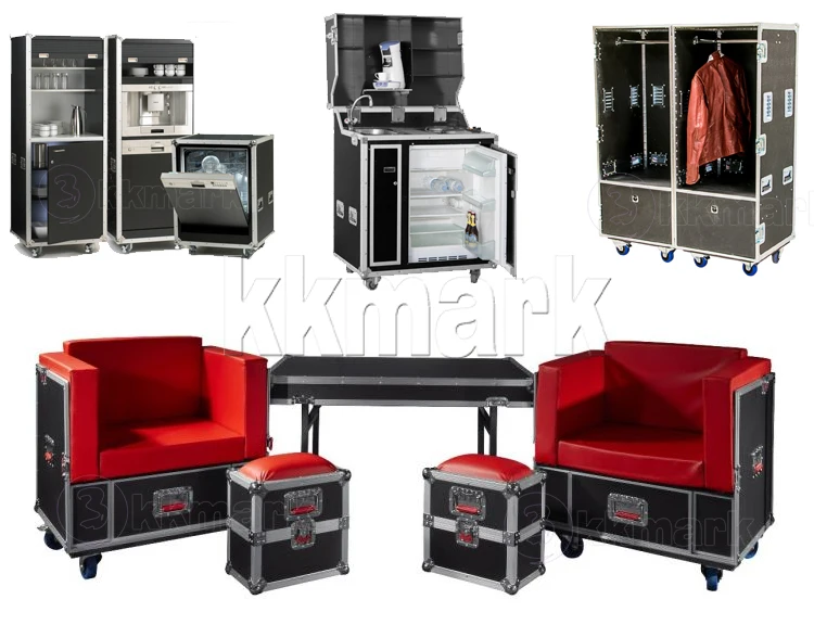 Custom Cafeteria Kitchen Wardrobe Sofa Flight Case Furniture