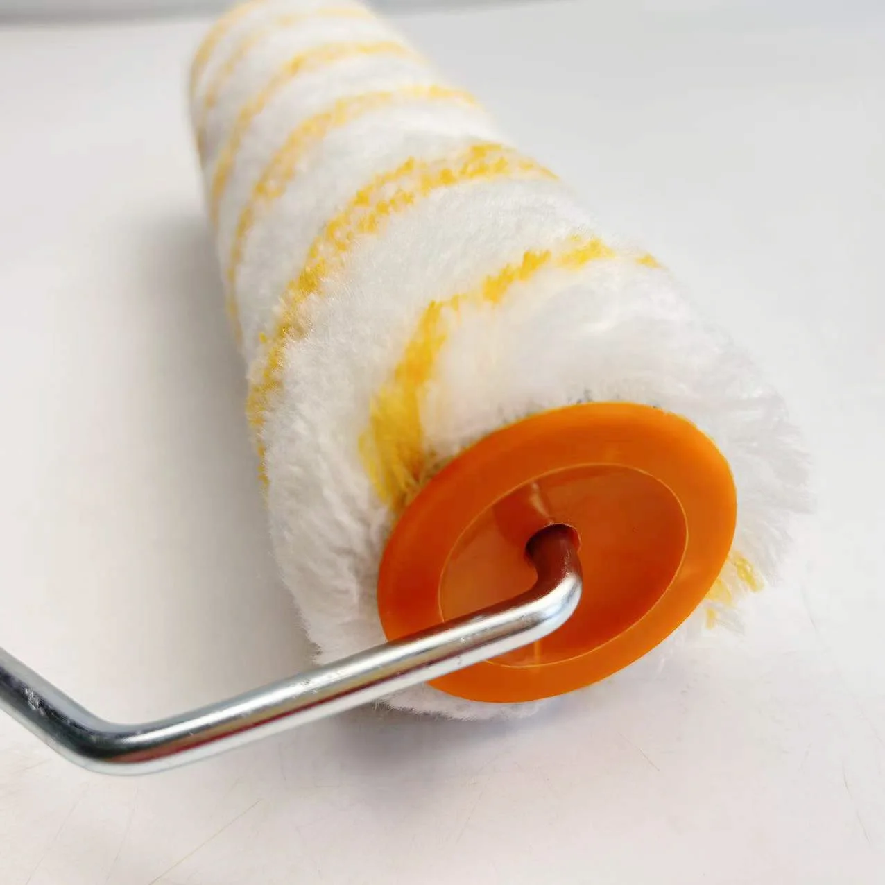 9-Inch Double Yellow Stripe Paint Roller Brush Cotton Material with ...