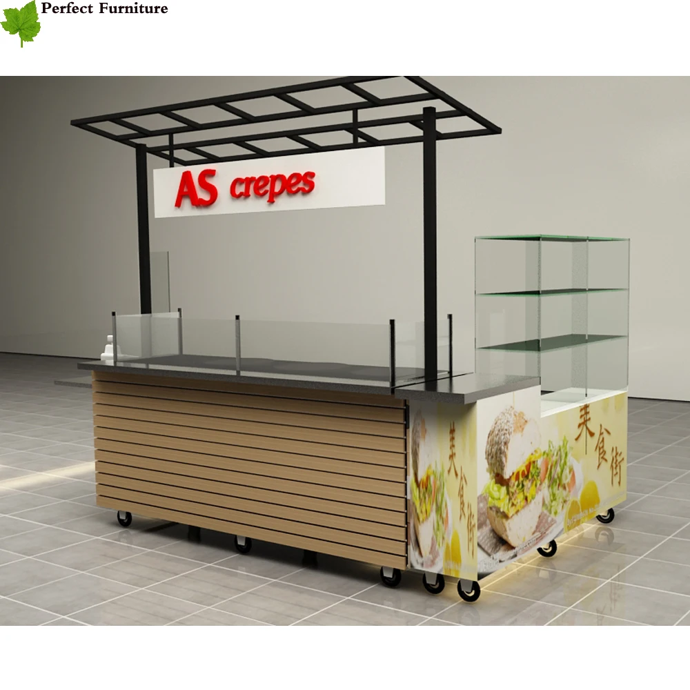Refrigerator Street Vending Carts - Perfect for Fries & Hot Dogs