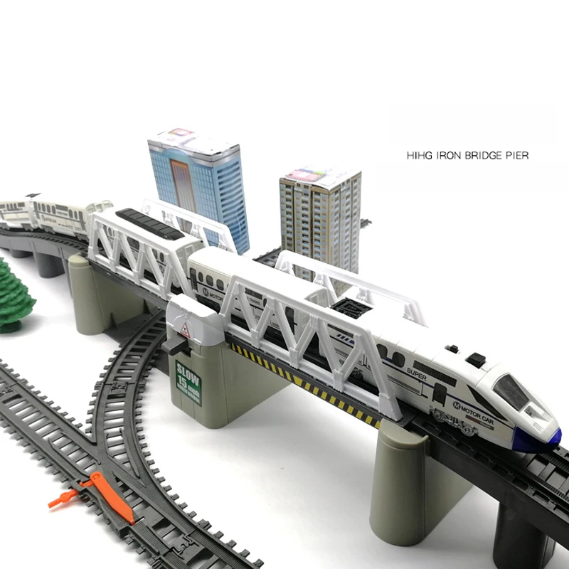 Toddler Kids Toy - Adjustable Speed Electric Railway Train Track Set ...