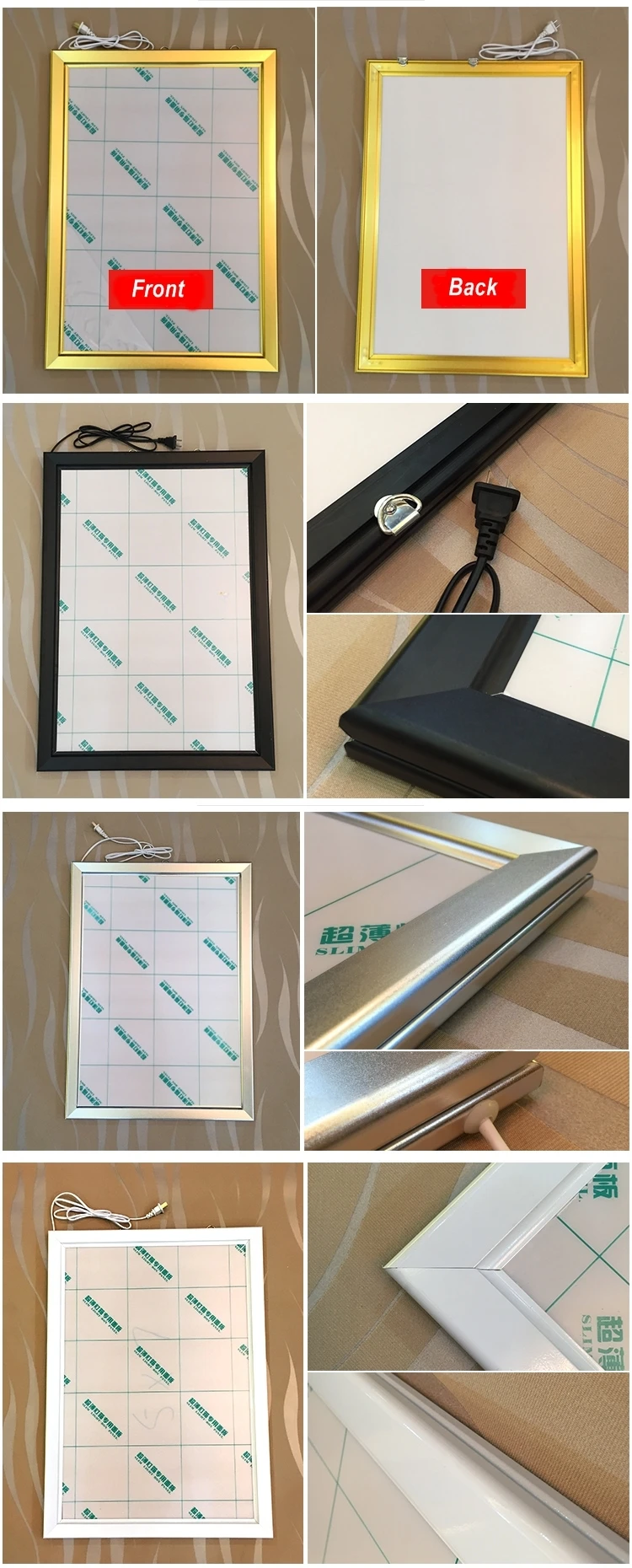 Custom Customizable Light Box Signs Snap Frame Lightbox A0 A1 A2 A3 A4 Advertising Light Box ...