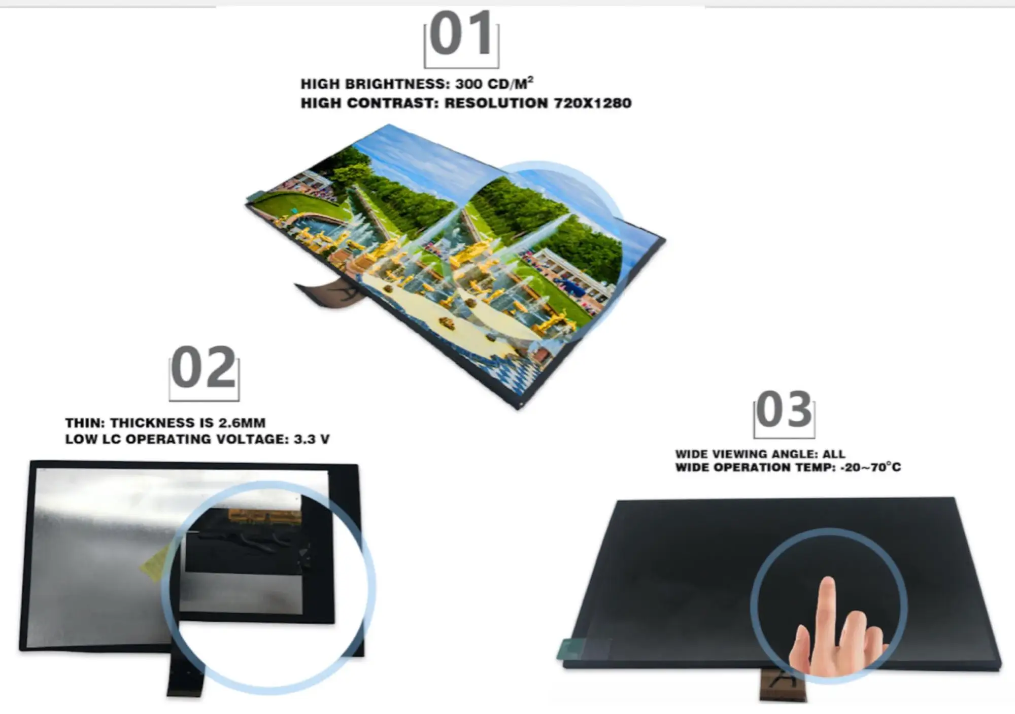 7 Inch 720X1280 MIPI Display - High Resolution LCD Module