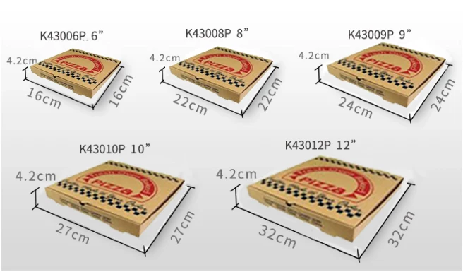 10/12/24 Inch Carton Corrugated Customized Bulk Pizza Packing Box - Buy ...