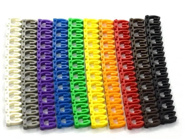 Customized Insulate Lan Clip Cable Marker Plastic Lan Cable Markers ...