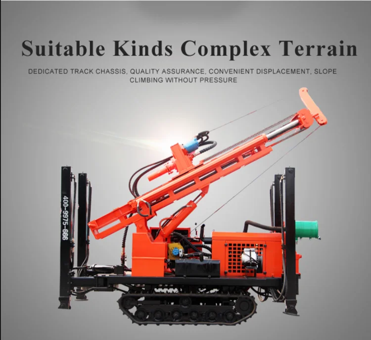 Track-mounted Water Well Drilling Rig - Deep Ground Crawler