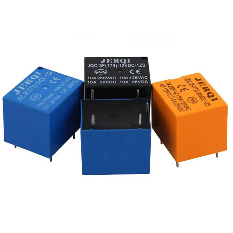 5v 12v 24v 7a 10a 4pin 5pin Yellow Hk Sugar Cube Pcb Relay T73 Mini ...