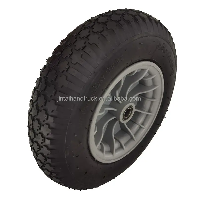 Beach Cart Inflatable Rubber Wheel 4.00-8 With Plastic Hub Wagon Cart ...