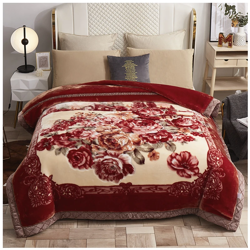 Reversible Korean Mink 2 Ply Fleece Throw Blanket - Oem