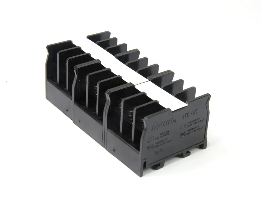 Double-level Terminal Blocks Din Rail Terminal Blocks - Buy Terminal ...