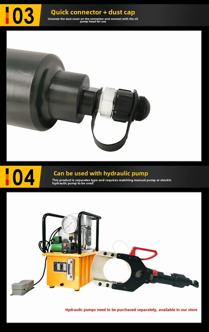 Electric Hydraulic Cable Cutter P-65C/105C/120C for Copper Aluminum ...