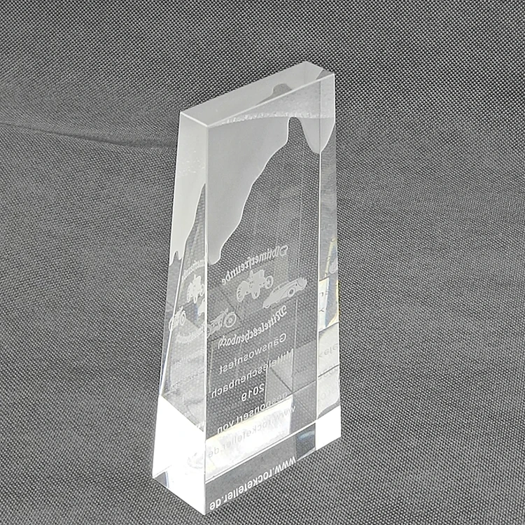 New Crystal Trophy With Sandblasting Crystal Arwrds For Clear Color ...