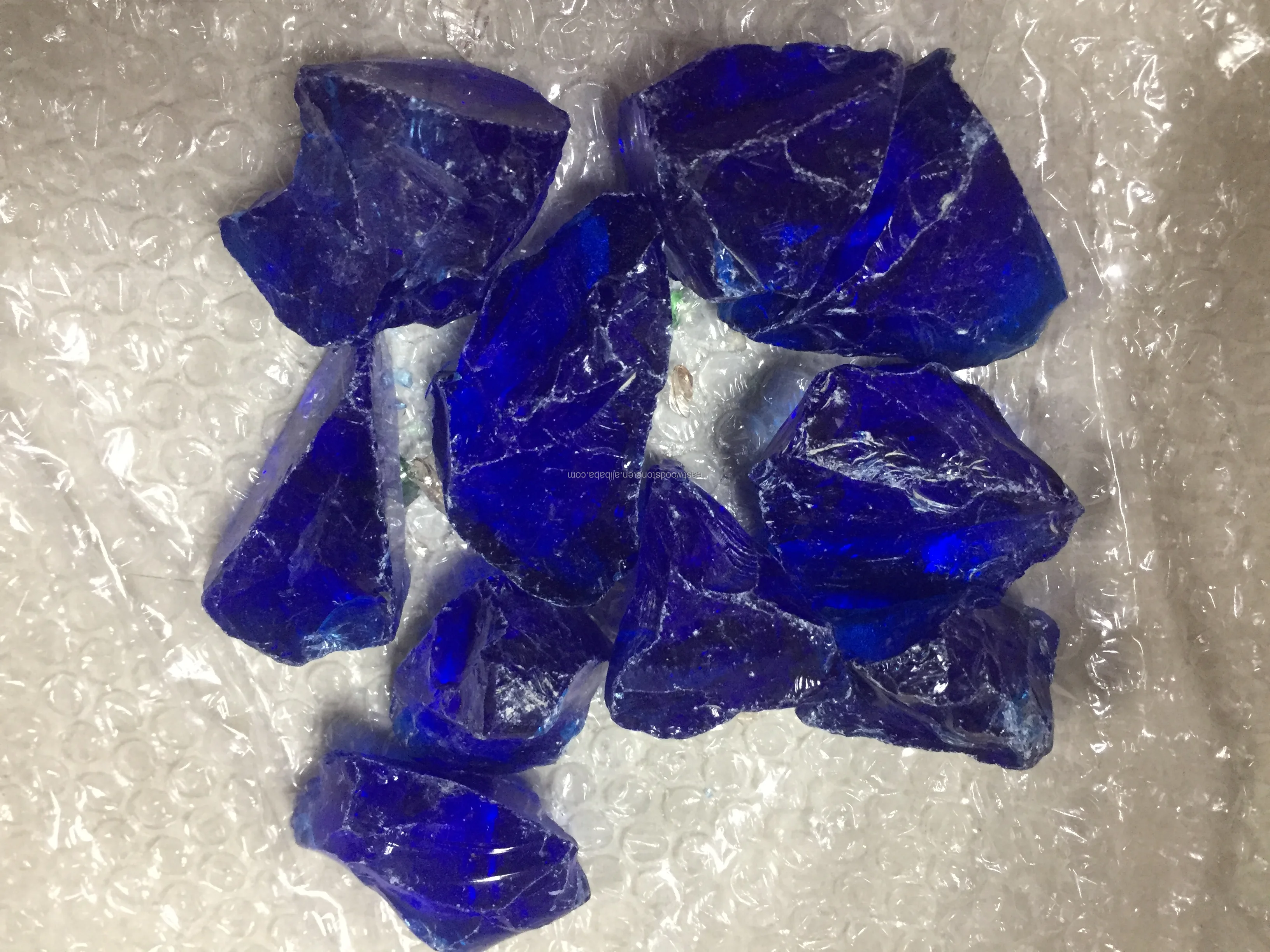 Hot Sale Dark Blue Building Glass Rock - Buy Dark Blue Landscaping ...