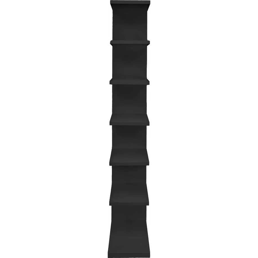 Glossy Column Shelf Wood Display Shelf Wall Book Shelf Wooden For Home ...