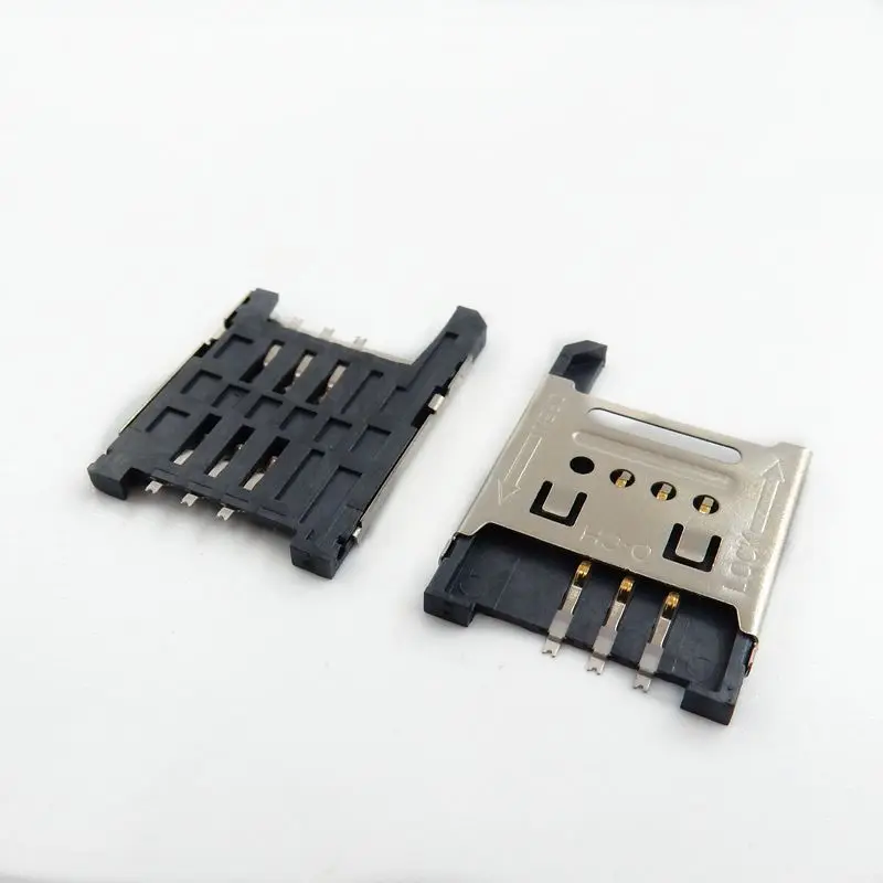 Micro Sim Card Socket Connector 6pin Clamshell Sim Card Holder - Buy ...