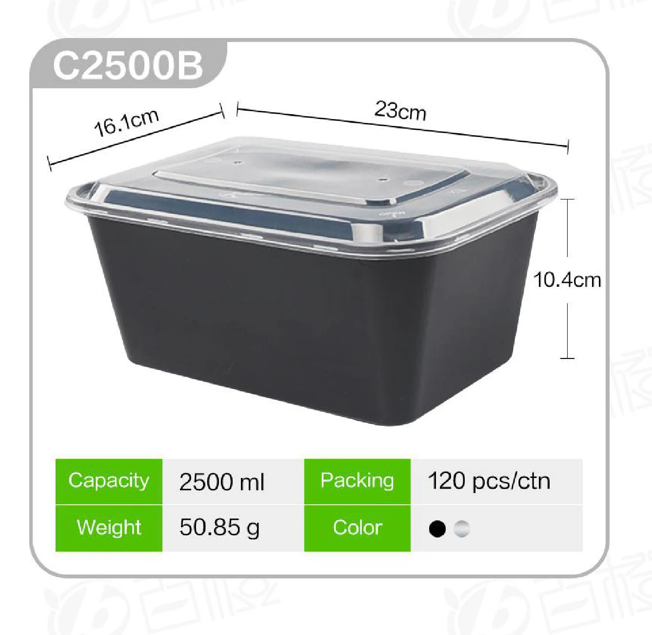 Airtight Take Out Food Box - Eco-Friendly Plastic Container
