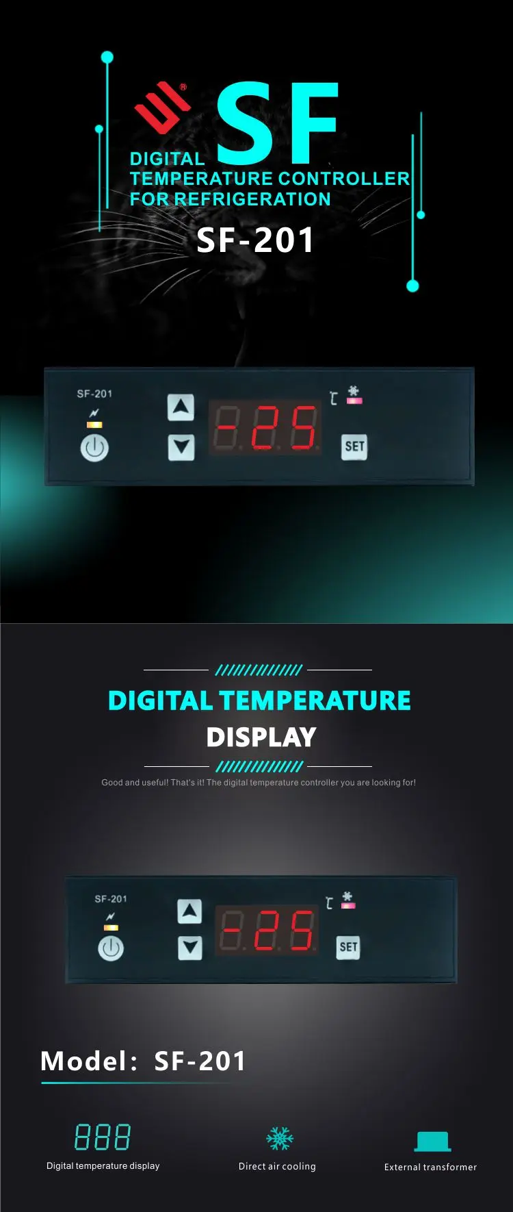 SF-201 냉동 온도 컨트롤러 냉각기 디지털 온도 조절기| Alibaba.com