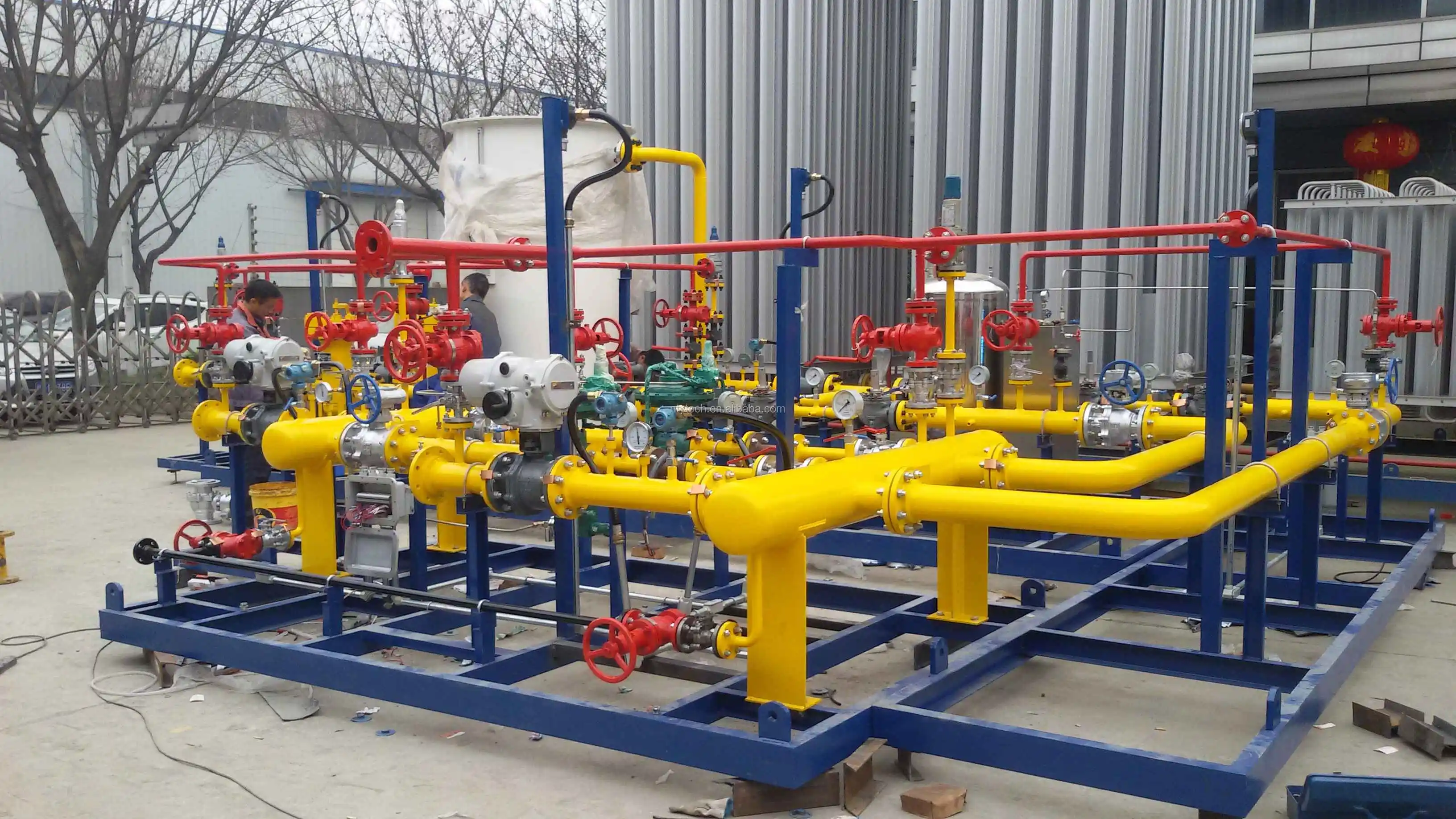CNG Gas Pressure Reducing Regulating and Metering Station