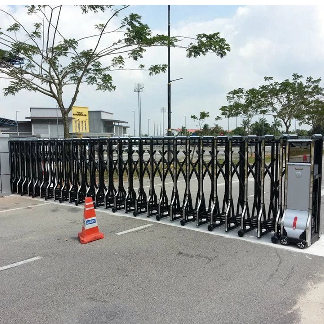 Motorized Expandable Automatic Folding Gate - Red Door H0305