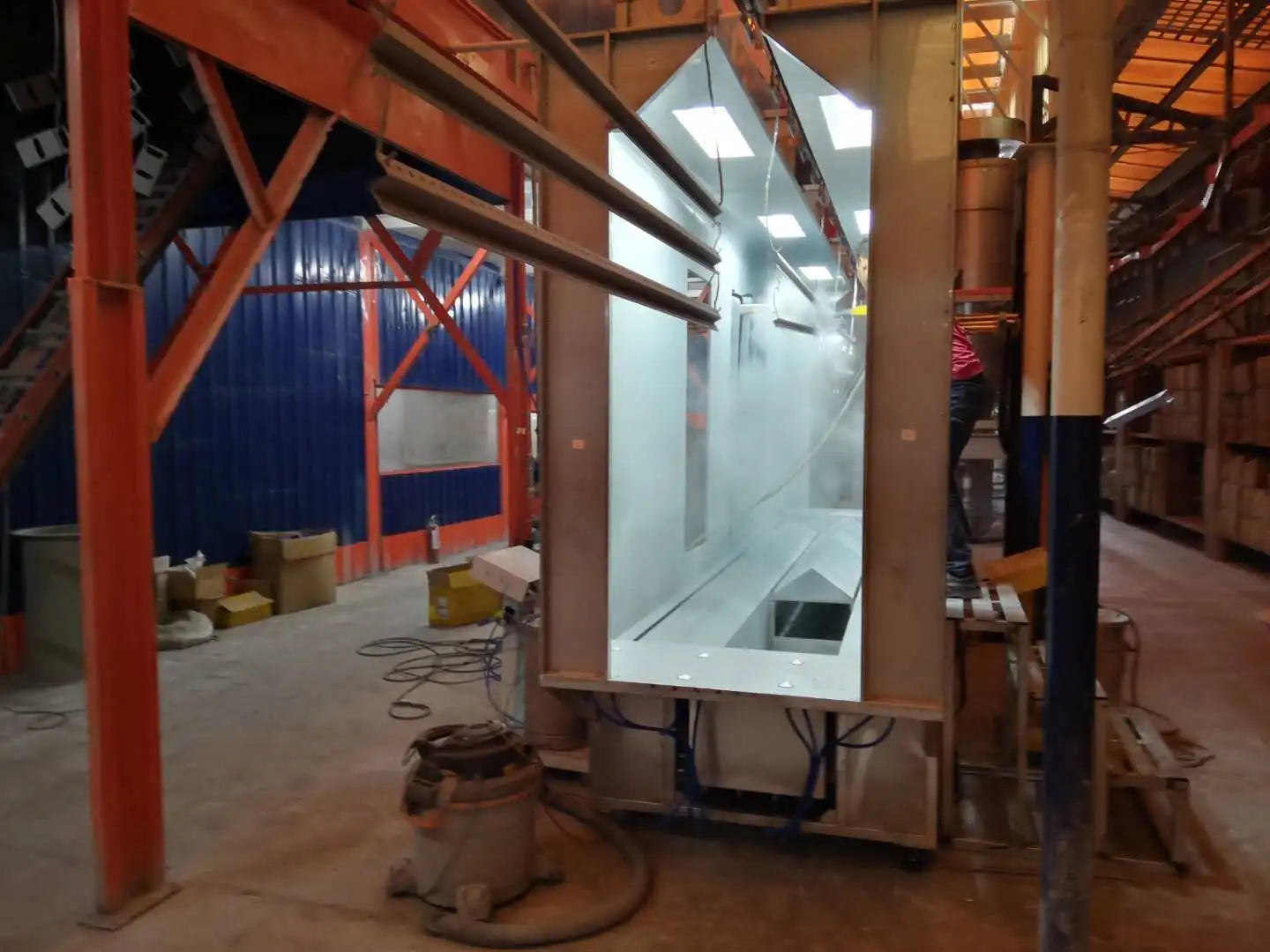 Customized Fluidized Bed Powder Coating Paint Dipping Tank Booth ...