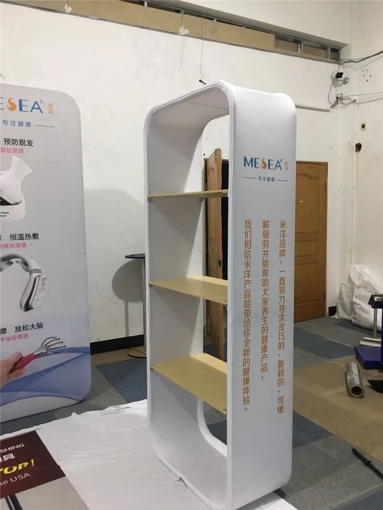 Custom Portable Aluminum Trade Show Display Racks & Exhibition Shelving Odm