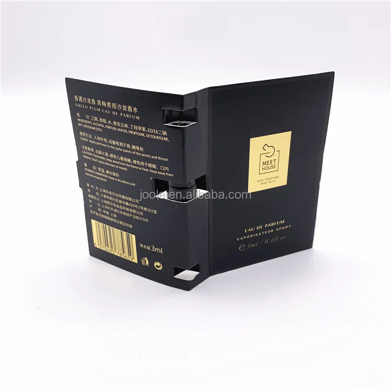 Perfume Cosmetics Sample Packaging - Customized Folding Card