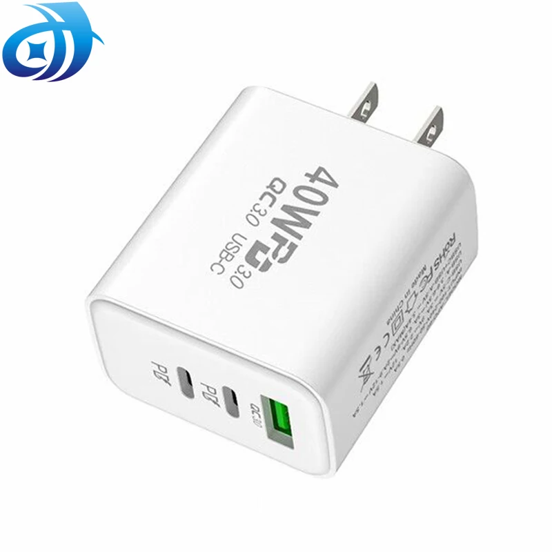 40W Type-C & USB Charger - Dual PD Adapter for Fast Charging
