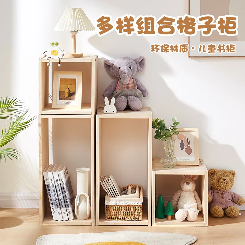 Open Standing Type Rack Wooden Shelving Unit Storage Living Room - Buy ...