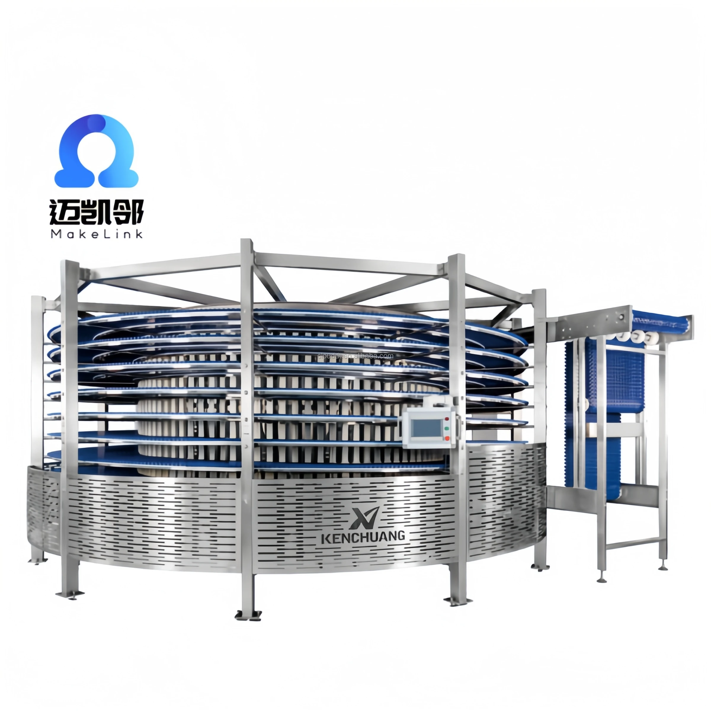 Baking Spiral Conveyor Cooling Tower Bakery Flexible Cooling Tower ...