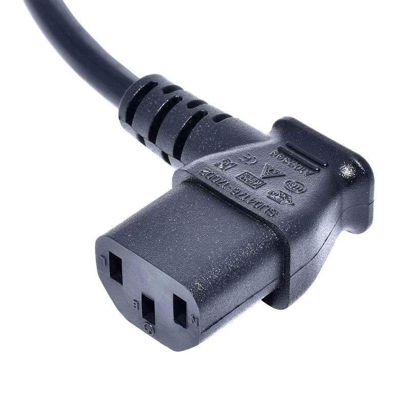 30cm Right Or Left Angled Iec 320 C13 To C14 Power Adapter Extension ...
