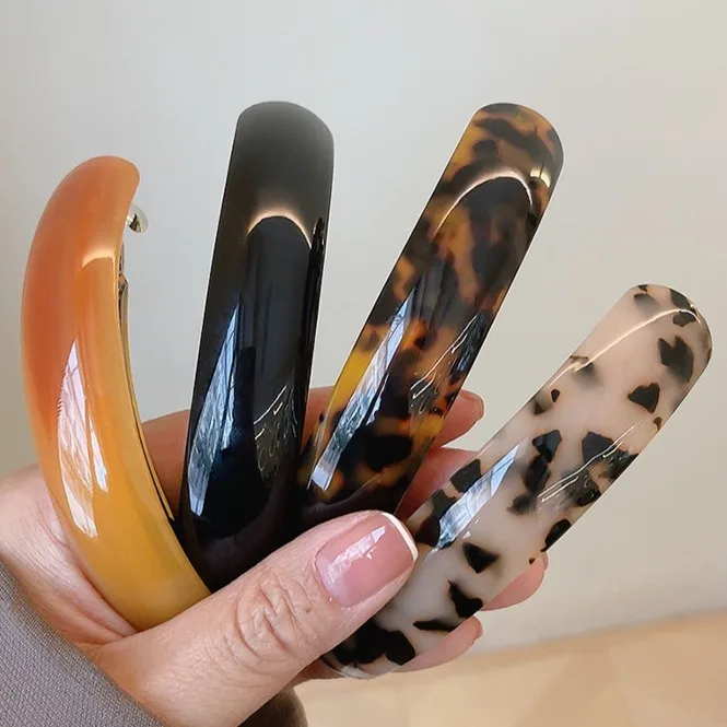 Large Acrylic Barrette High Quality Resin Hair Clips Women's Hair ...