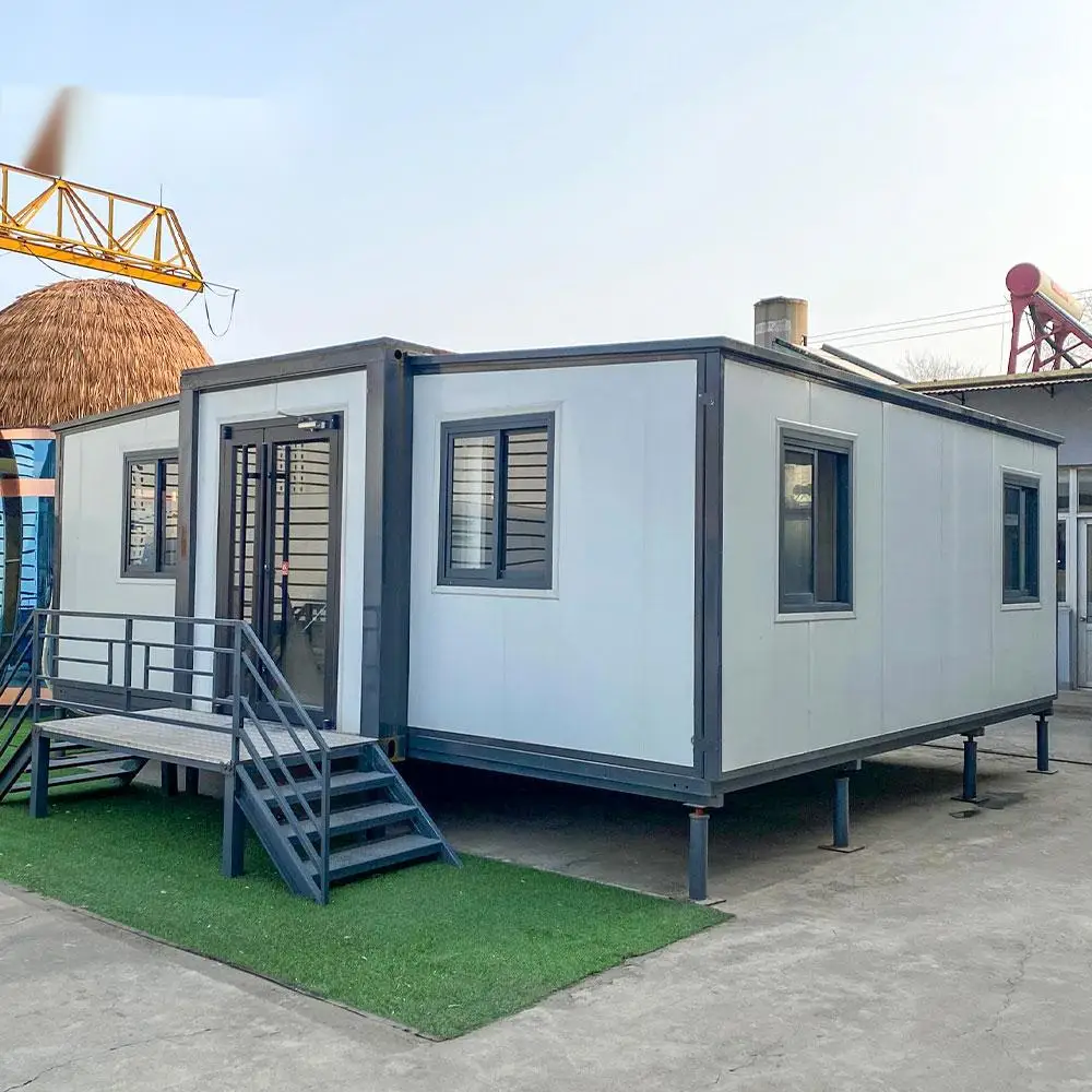 15 ft Prefabricated Houses With Kitchen Bathroom Expandable Container ...