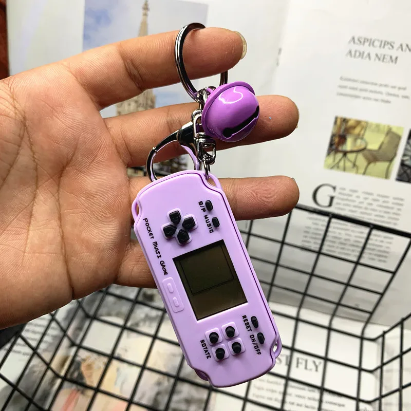 Net Red Creative Retro Game Console Keychain Tetris Palm Psp Nostalgic ...