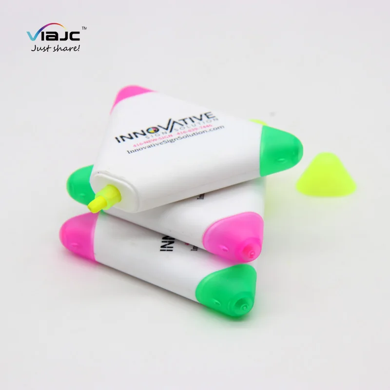 Triple Triangle Multi Colour Highlighter Pens - Promotional Gifts