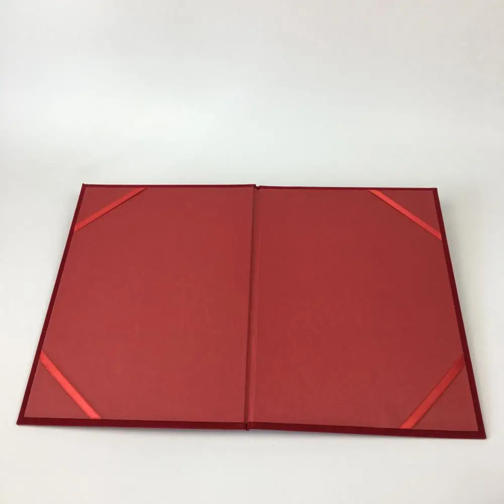 Customized Logo A4 Velvet Graduation Diploma Cover Folder
