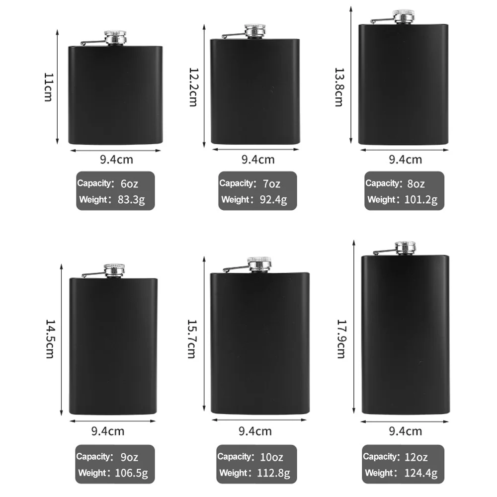 Wholesale Custom Hip Flask Different Capacity Male Alcohol Whisky Wine ...