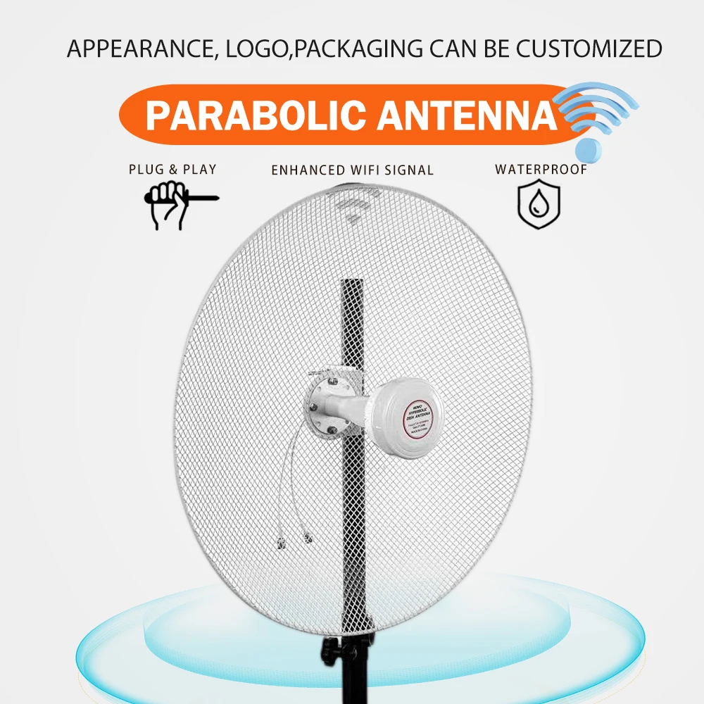 2x22dbi Gain Hyperbolic Mesh Parabolic MIMO Dish Antenna