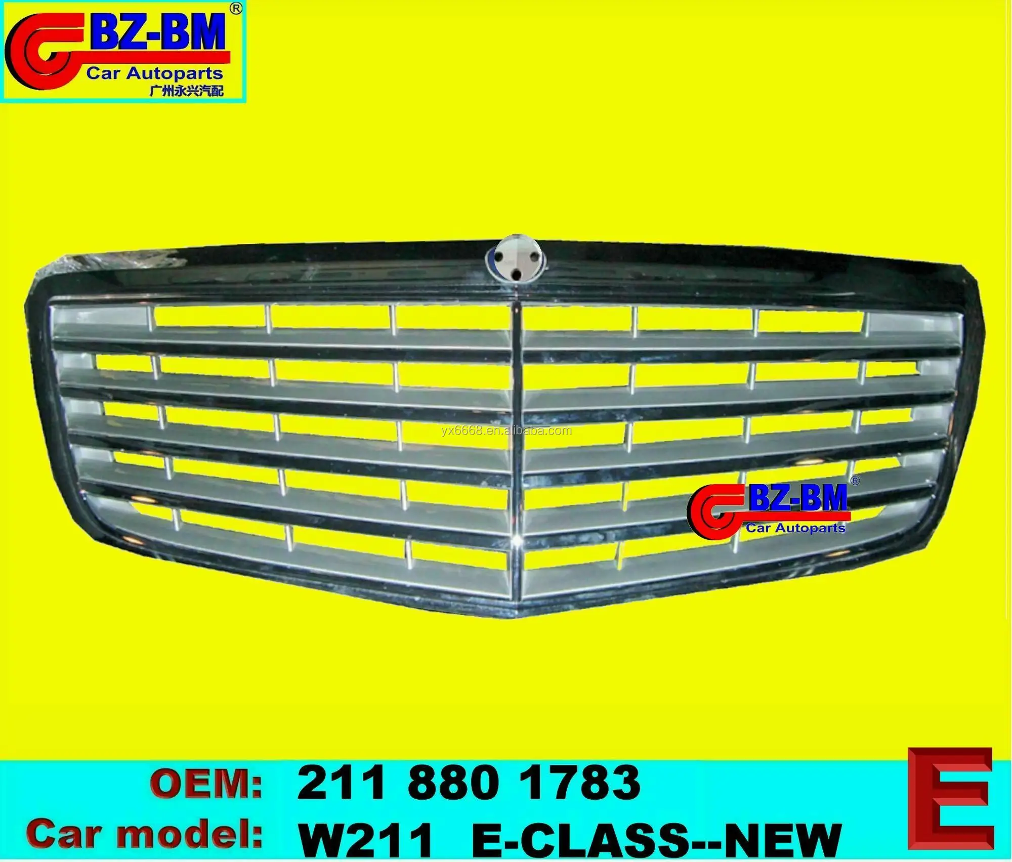 Calandre en diamant de haute qualité, Grille avant pour Benz W212, W213 ...
