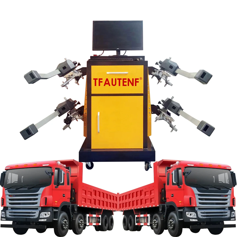 Tfautenf Heavy Duty Truck Wheel Alignment Machine Bus Wheel Balancing ...