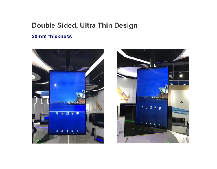 55 Inch Ceiling Mounted Android 4k Double Sided Monitor - Buy Double ...