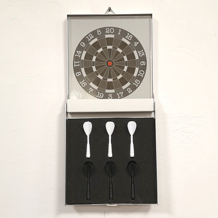 Kids Mini Dart Toy 2 in 1 Magnetic Traveling Aluminium Darts and Chess ...