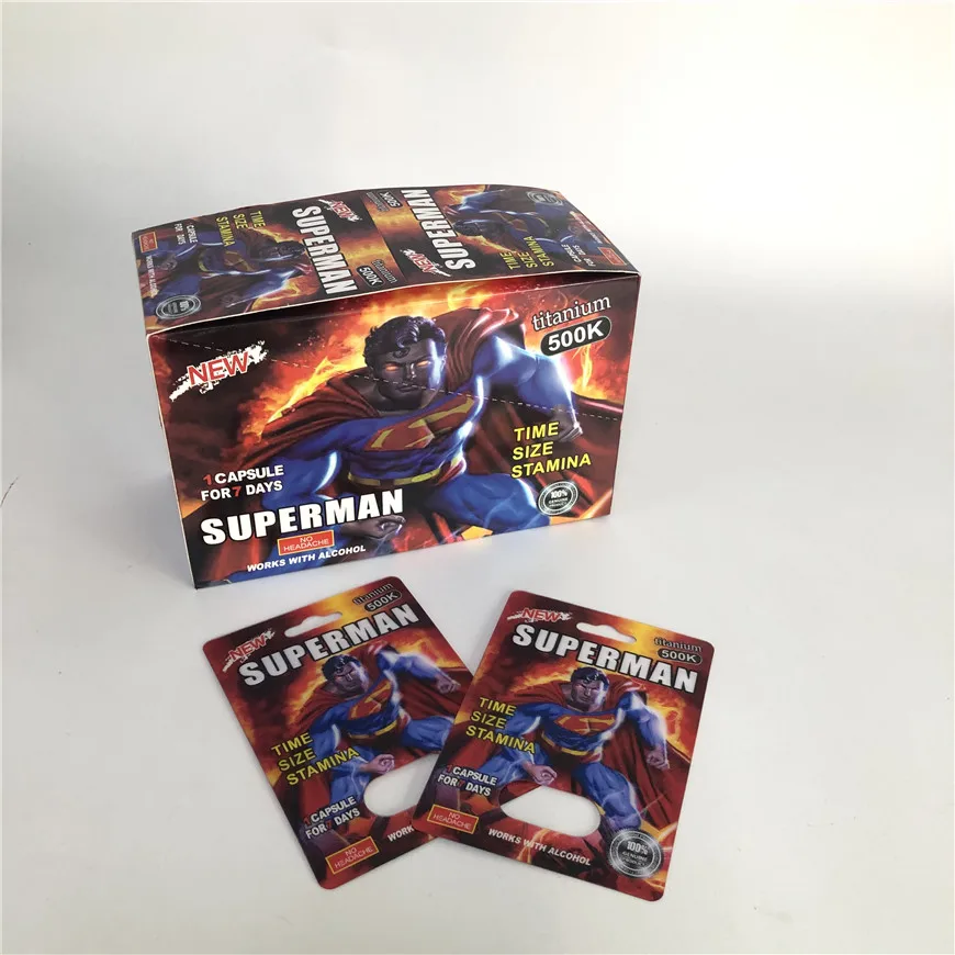 Wholesale Male Enhancement Pills Packing Boxes 500k Superman 3d ...