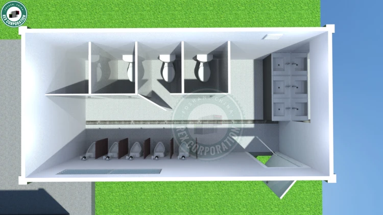 Modular Container Changing Room - Perfect for Sports Centers