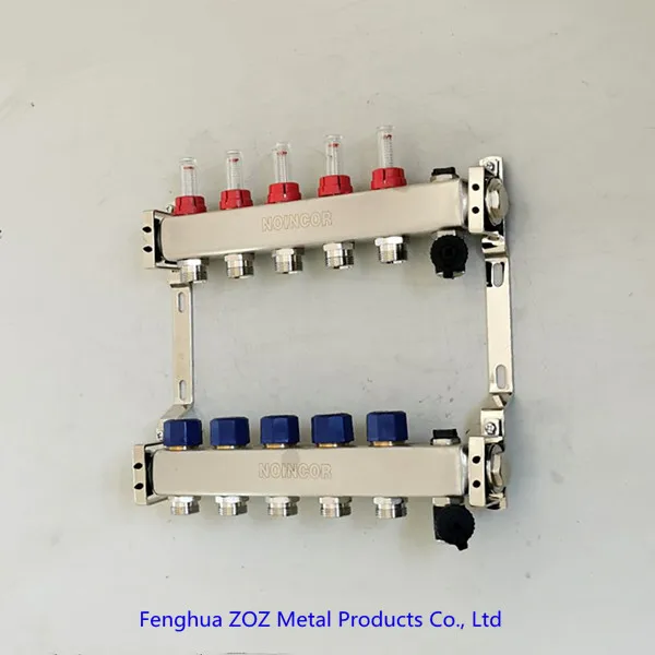Water Manifold PEX 5-Loop PEX Radiant Floor Heating Manifold Set ...